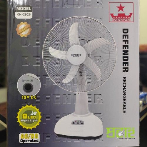 Defender KTH-2926 16″ Rechargeable Ac /DC/Charger table fan | Daraz.com.bd