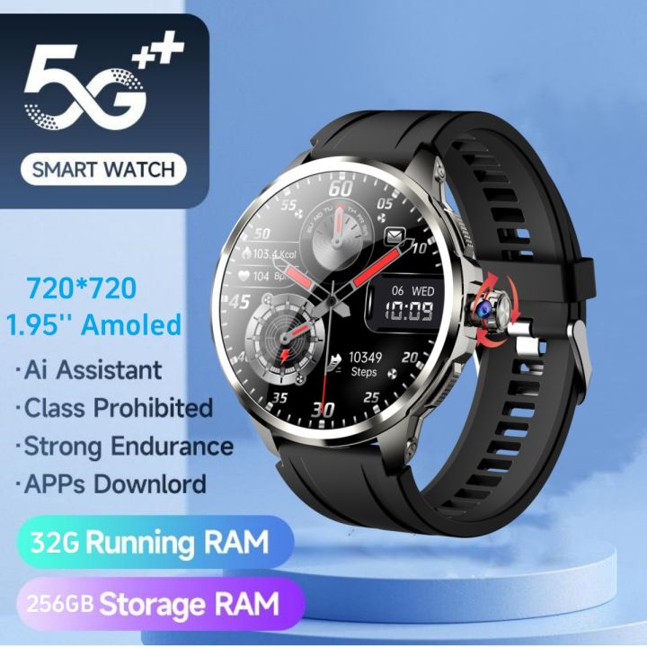 New H99 Smart Watch 1.95 inch Amoled large Screen 190° Rotating Camera ...
