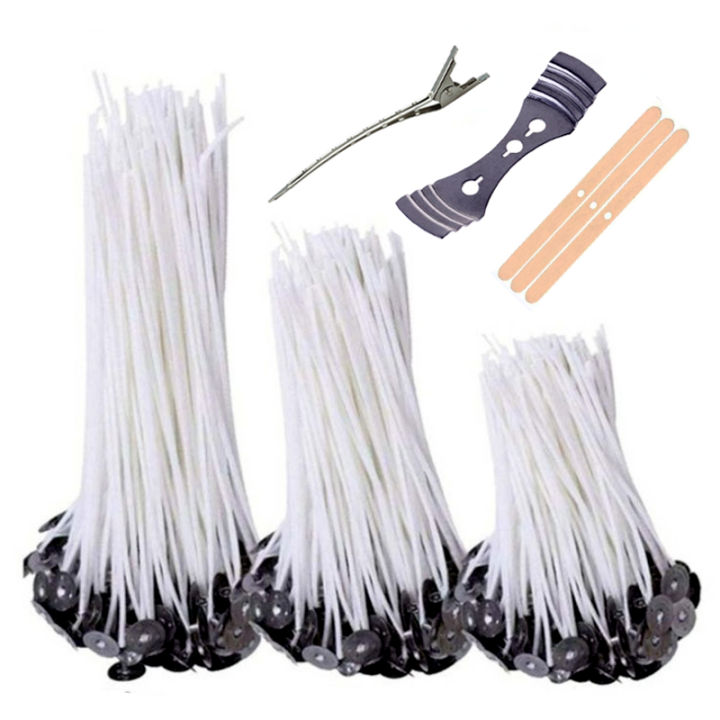 103pcs Waxed Cotton Candle Wicks Set with Stand Original Smokeless ...