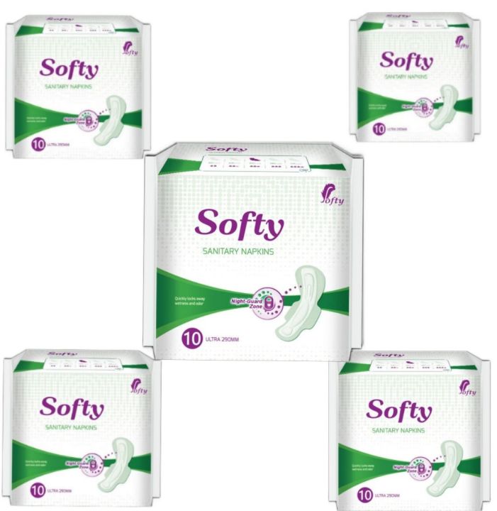 Softy Sanitary Napkins 10 Ultra 290MM Sanitary Pad (Set of 5) | Daraz ...