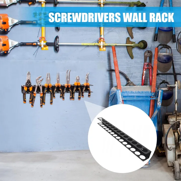 TINSOL Wall Mount Heavy Duty Steel Pliers Holder Organizer Tool Rack ...