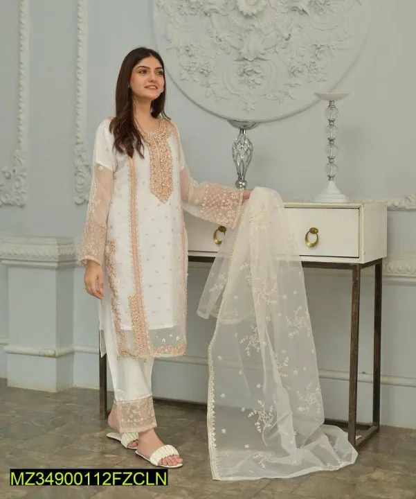 party wear organz.best product party weat | Daraz.pk