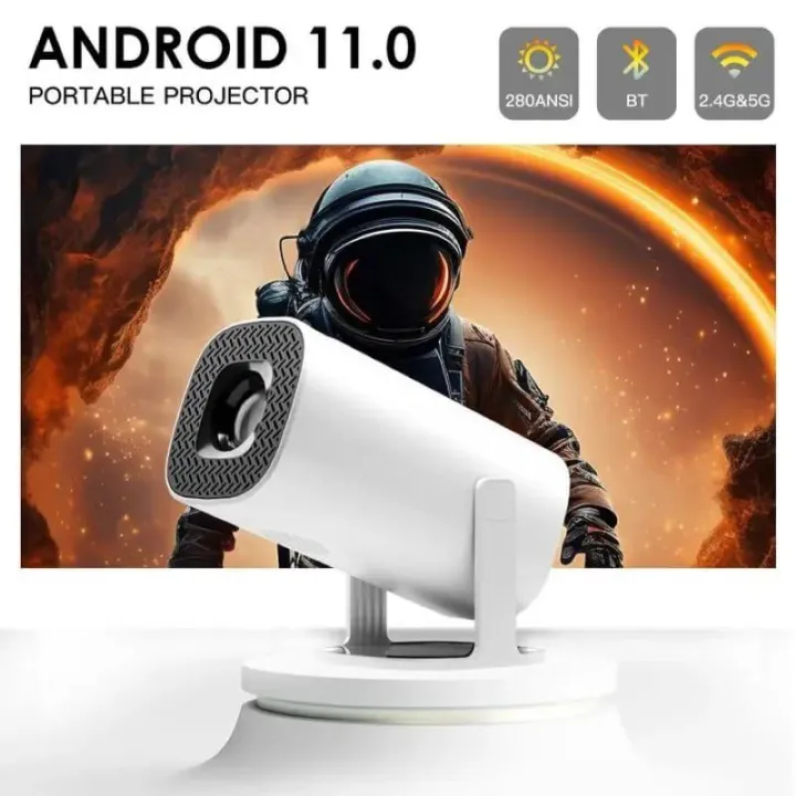 HONGTOP Smart Mini Projector P30 Android 11WIFI6 Support 4K 1080P 2.4G ...