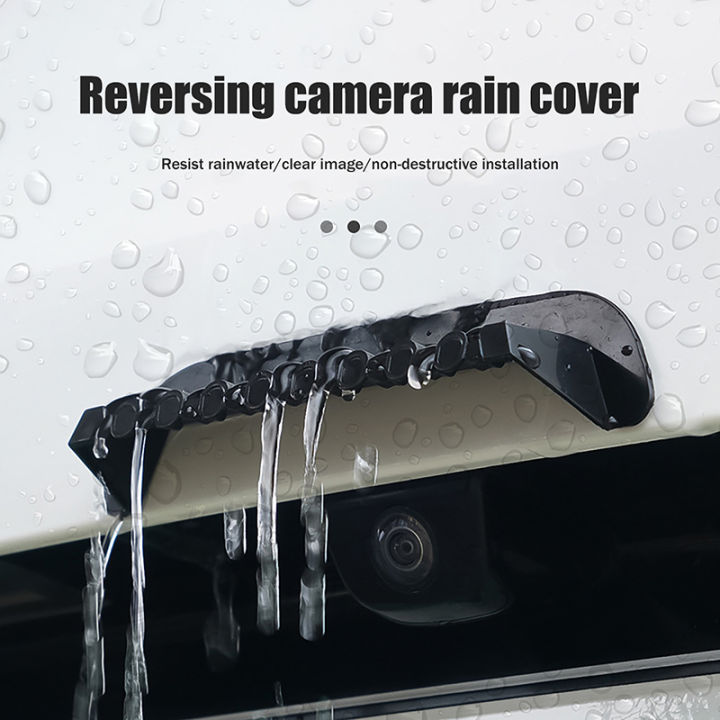 Car Reverse Camera Rain Shade Cover Self-adhesive VRear View Camera ...