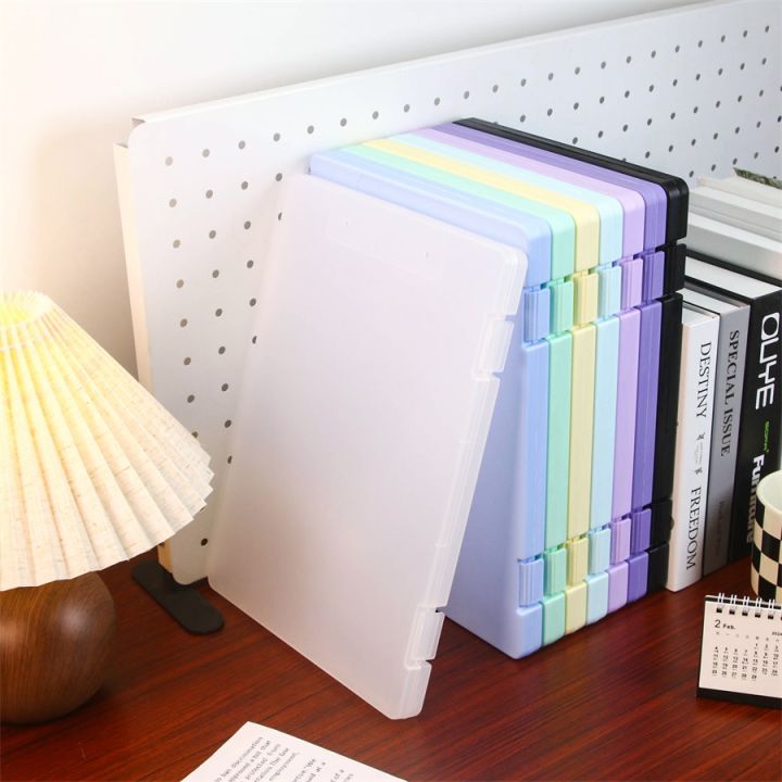 A4 transparent data storage box, folder, large capacity ...