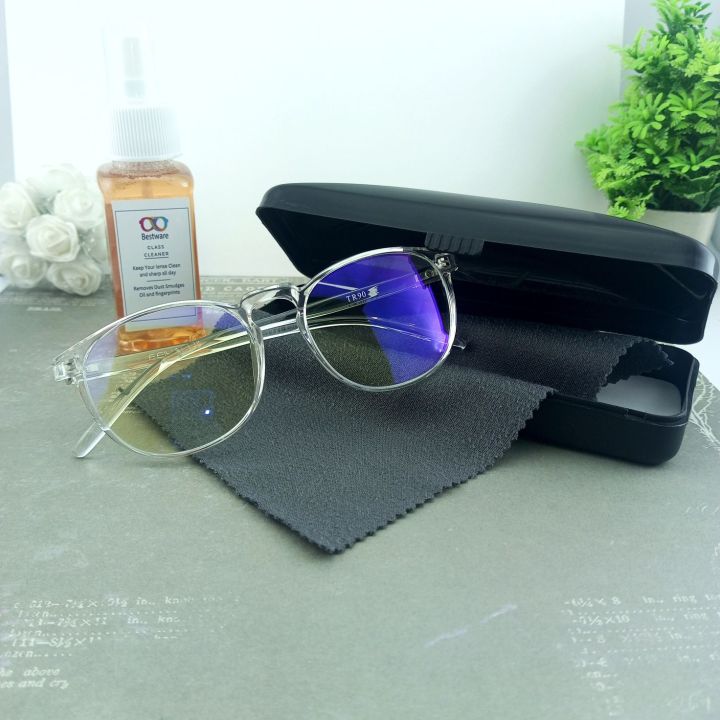 Trasparet Antiglare UV light blocking glasses ,anti blue light computer ...