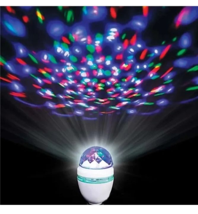 disco light LED Mini Party Light Lamp 360 Degree Rotating Crystal Gola ...