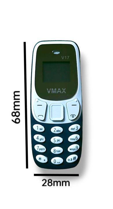 VMAX V17 Super Small Button Phone comparable for voice call | Daraz.com.bd