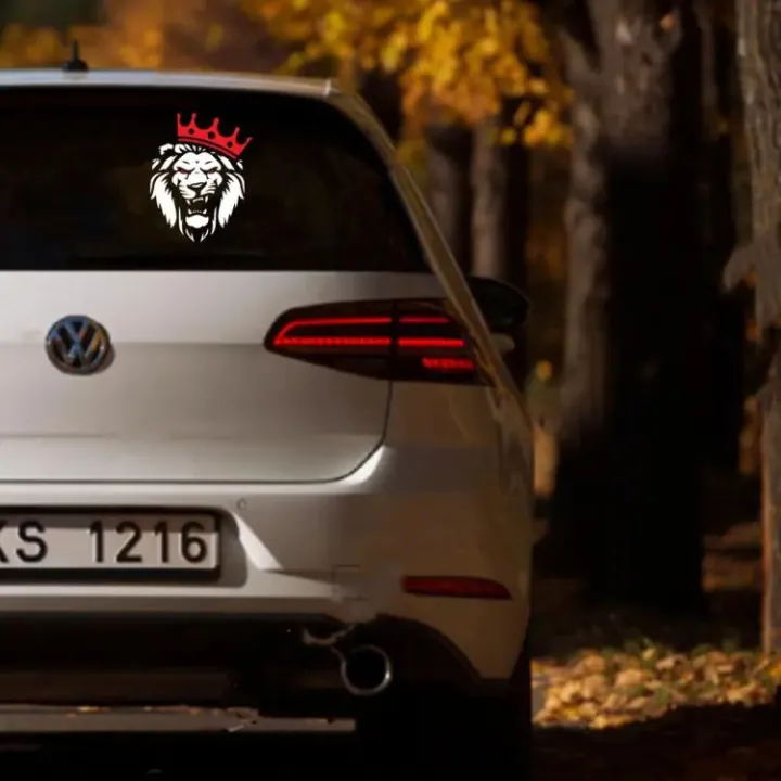 Loin Sticker For Car Back Mirror Size 12x10 Inch | Daraz.pk