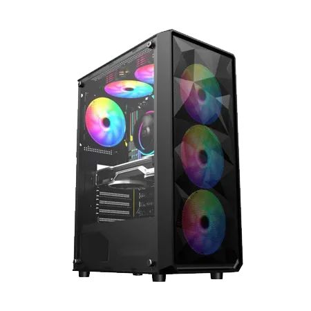 RUIX LEI Q BLACK ATX MID-TOWER CASING WITHOUT FAN | Daraz.lk