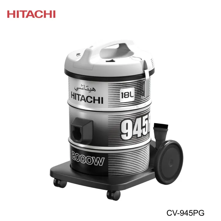 HITACHI CV-945PG - 2000 Watts Drum Type Vacuum Cleaner (Platinum Grey ...