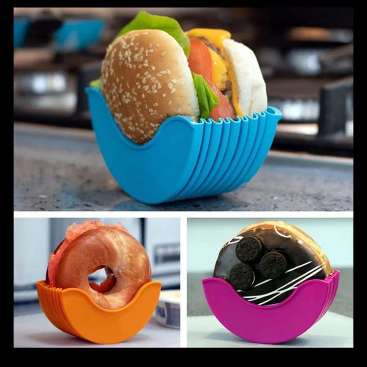 Hamburger holder resusable Expandable Eco-friendly burger holder | Daraz.pk