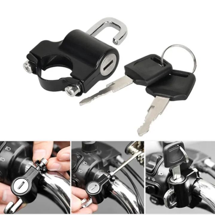 Universal Motorcycle Helmet Lock Bicycles Portable Security Anti-Theft ...