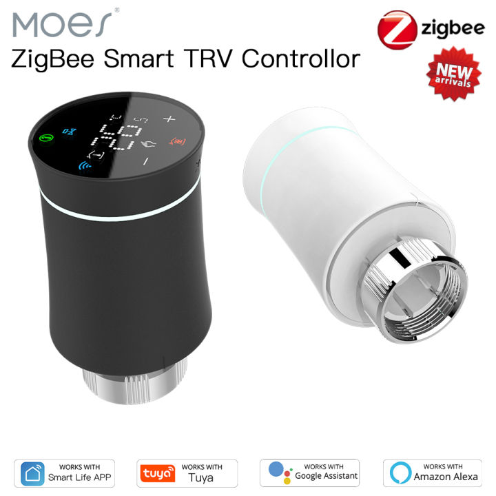 MOES TRV ZigBee 3.0 Tuya New Radiator Actuator Valve Smart Programmable ...