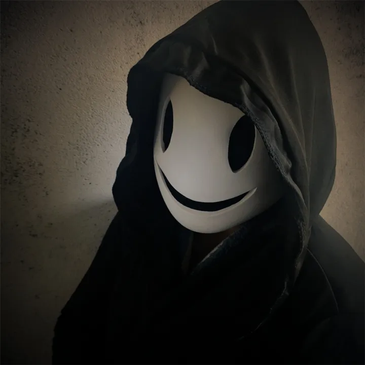 High-Rise Invasion Angel Mask Sniper White Smiley Face Masks Halloween ...