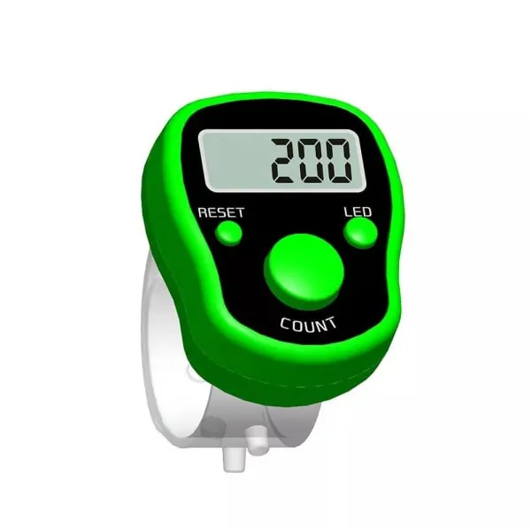 Finger Ring counter with LED light LED back light button for dark ...
