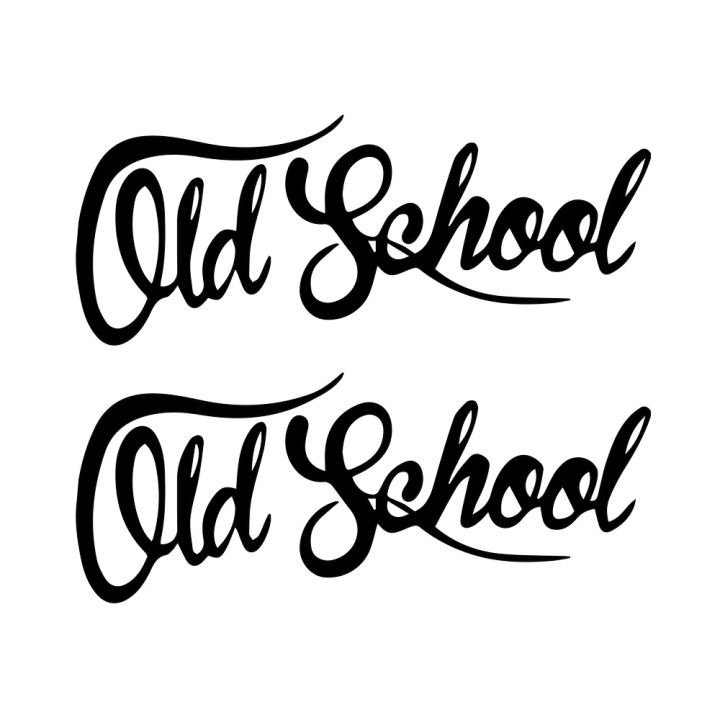 2PCS/SET Retro - Themed "Old School" Stickers, Diverse Hues for ...