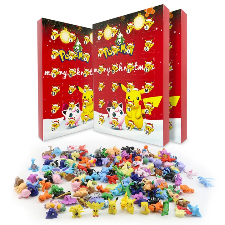 Advent Calendar Pokemon Figure Christmas box Halloween Gift mini ...
