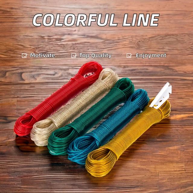 portable Colored clothe drying drier washing line rope Stainless steel ...