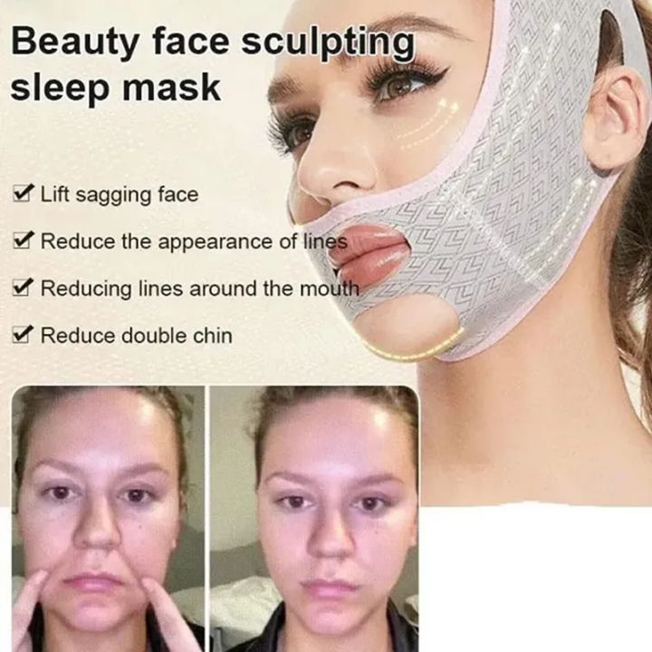 New Design Chin Up Mask V Line Shaping Face Masks Face Sculpting Sleep ...