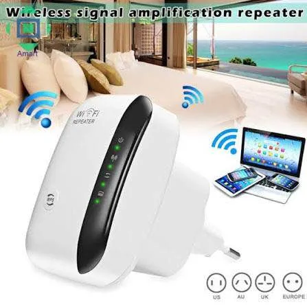 WiFi Repeater 2 Extender 300Mbps Network Wireless Router Signal Finders ...