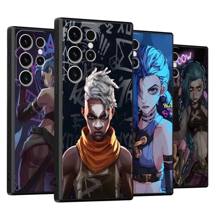 Hot Anime Game Arcane Jinxs Case for Samsung Galaxy S25 S24 Ultra S23 ...