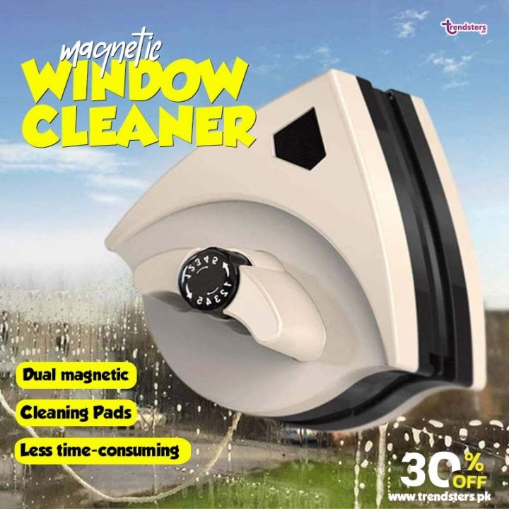 Magnetic Window Wiper Glass Cleaner Double Side | Daraz.pk