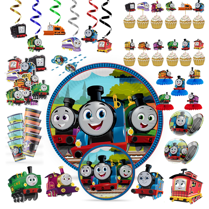 Thomas And Friends Movie Party Supplies Disposable Tableware Paper ...