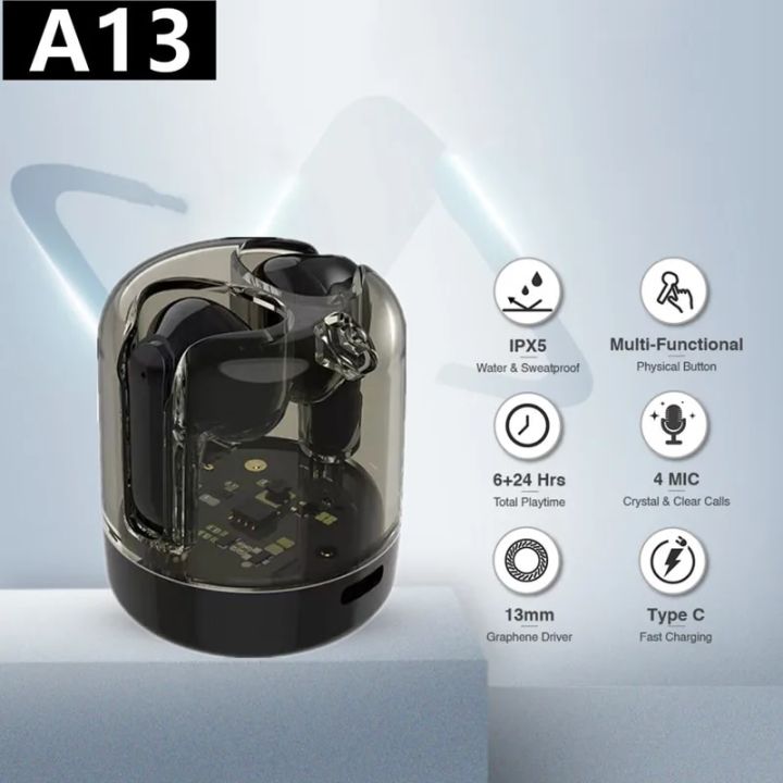 Original A13 TWS Wireless Bluetooth Earphones 5.3 Headset Waterproof ...