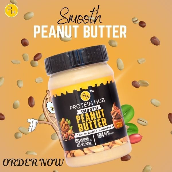 PROTEIN HUB NATURAL PEANUT BUTTER 200g -SMOOTH | Daraz.pk