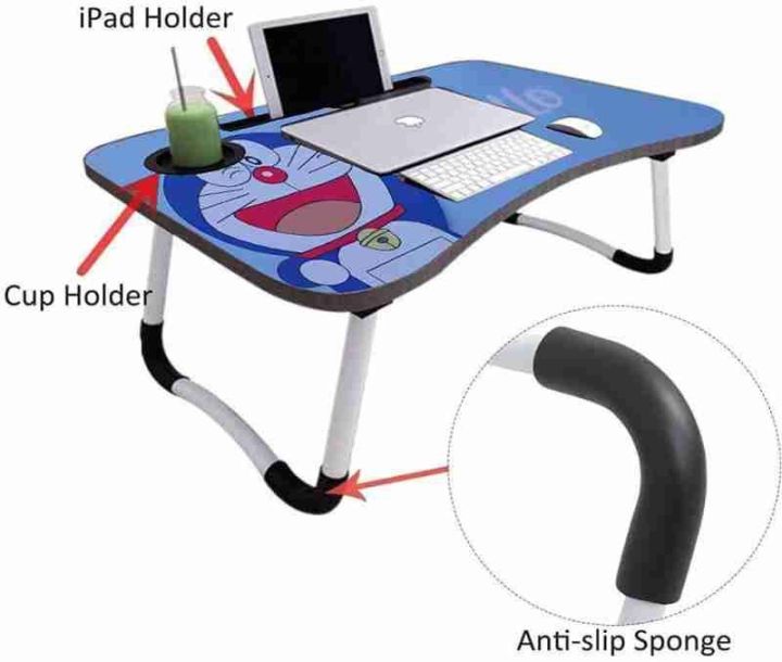 Doraemon Printed Study Table For Kids Abd Laptops. | Daraz.com.np