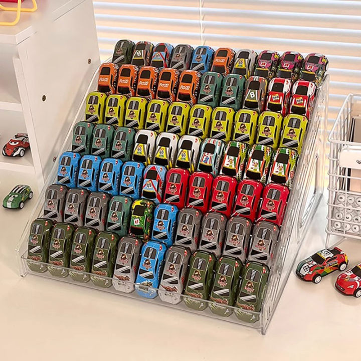 Alloy model car storage box 1:64 Hot Wheels multi-meka shelf ladder ...