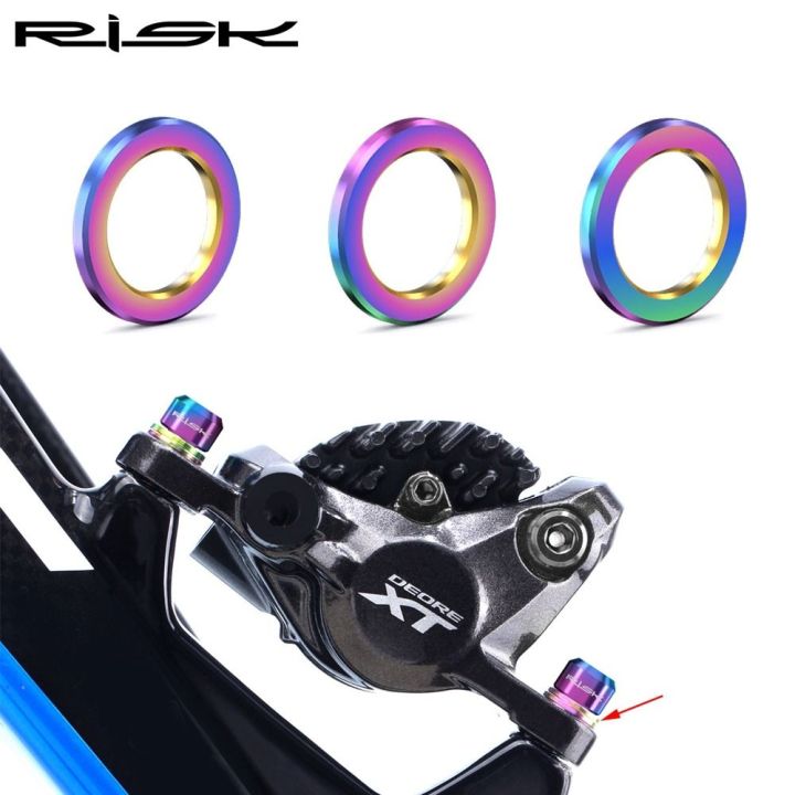 RISK Bike Stem Bolts Washers M5 M6 Titanium Alloy MTB Road Bicycle Flat ...