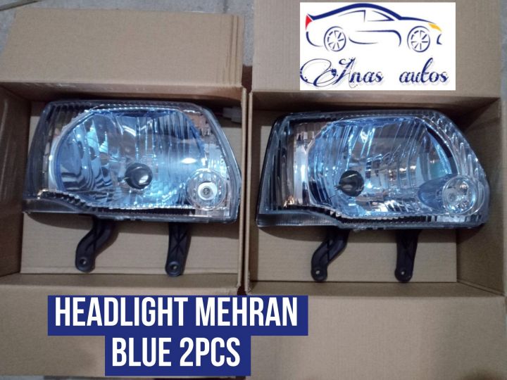 SUZUKI MEHRAN HEADLIGHT BLUE GENUINE COPY 2PCS | Daraz.pk