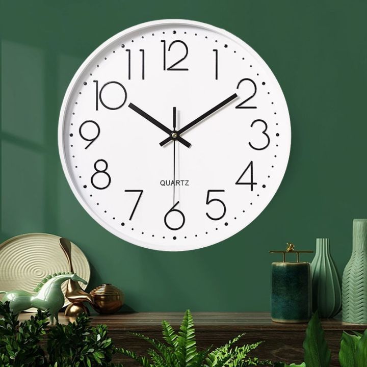 Modern Simple and Minimalist Wall Hung Clock Silent Non-ticking Wall ...