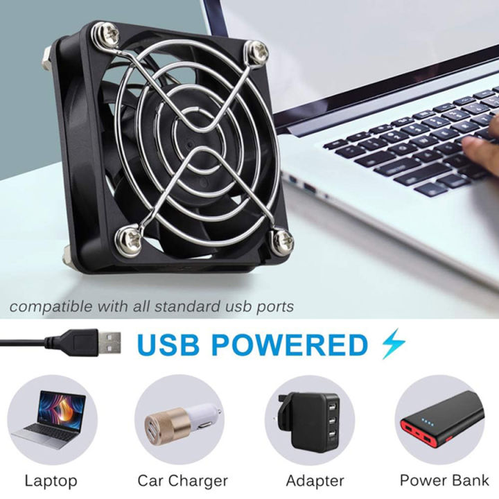 USB Router Fan Cooler DIY PC Cooler TV Box Wireless Quiet DC 12V 120mm ...