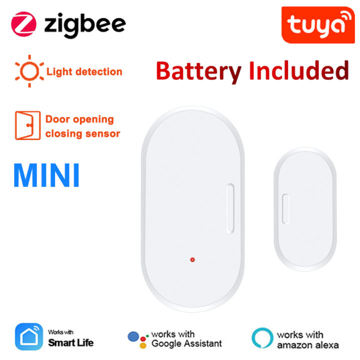 Tuya Smart Zigbee Door Window Sensor With Lux Light Detectors Security ...