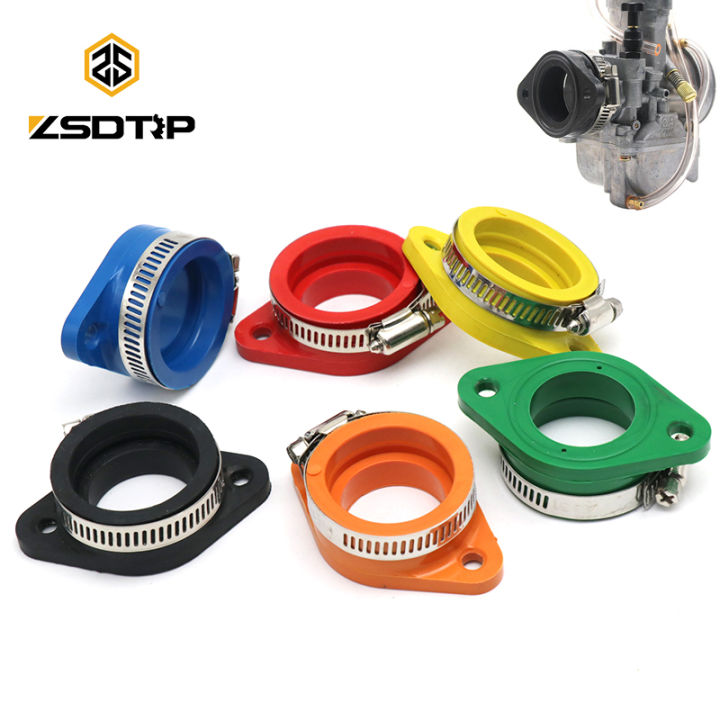 ZSDTRP Motorcycle Carburetor Adapter Inlet Intake Pipe Rubber Fit for ...