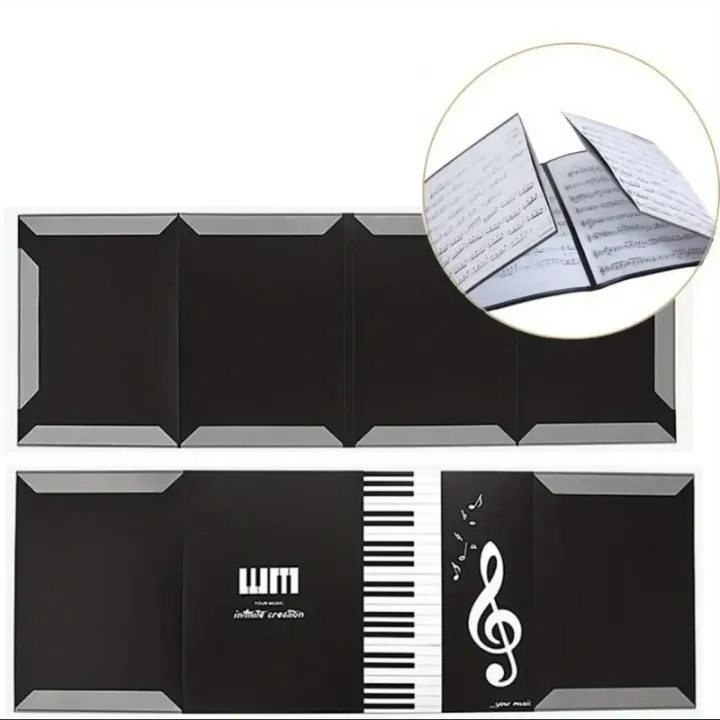 4 Pages Expand Music Folder A4 6 Pockets Music Storage Sheet Big Piano ...