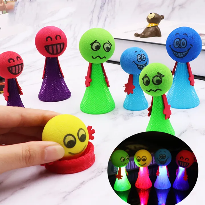10pcs Cute Jumping Doll Spring Toy for Kids Birthday Party Favors Treat ...