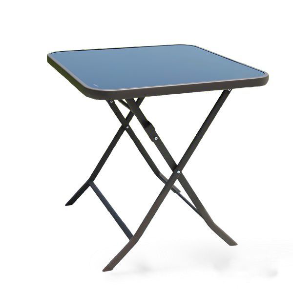 Tempered Glass Top Metal Folding Table | Daraz.com.np