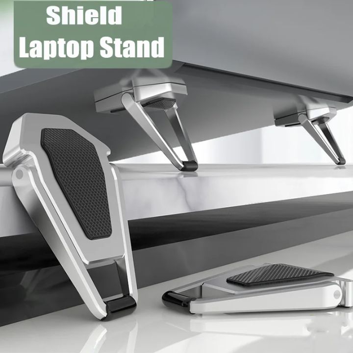 Portable Invisible Laptop Stand, Mini Aluminum Cooling Pad,Computer ...