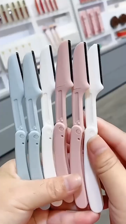 3Pcs Foldable Eyebrow Razor Set – Facial Hair Remover & Dermaplaning ...