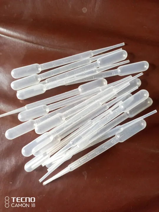 25 pieces High Quality Plastic Dropper, Graduated Pipettes of 3ml for ...