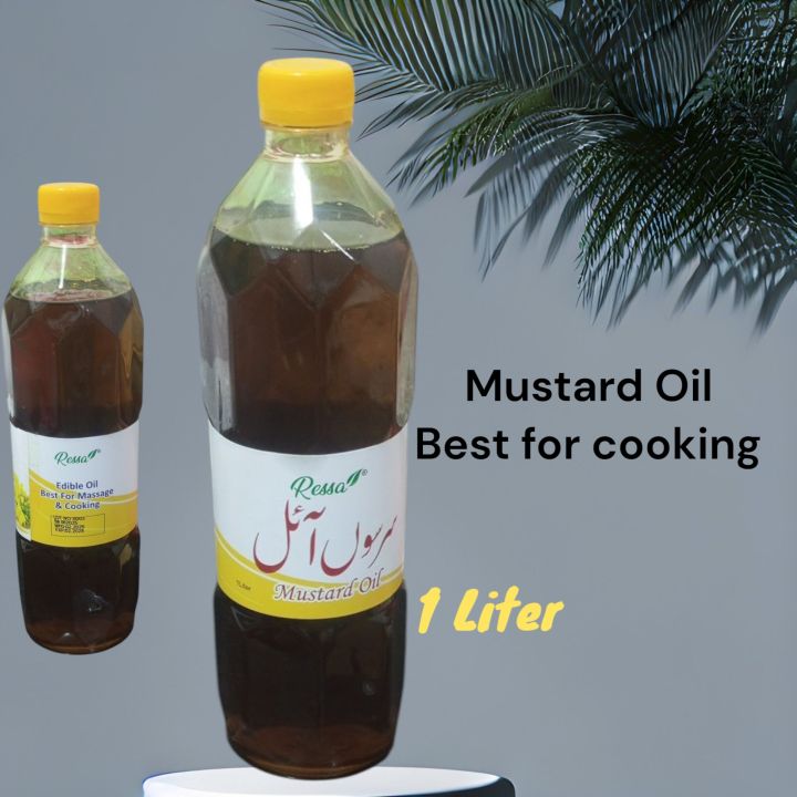 Mustard Oil, Sarson ka Oil 100% Pure, 1 Liter 1000ml Best For Cooking ...