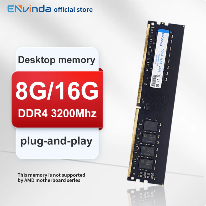 ENVINDA PC DDR3 DDR4 DDR5 8GB 16GB Ram 1600 2666 3200 5600 6000MHz Computer High Quality Memory ...