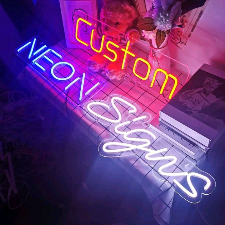 Customized NEON Sign Board - Name Plate - 4 Letters Alphabets | Daraz.pk