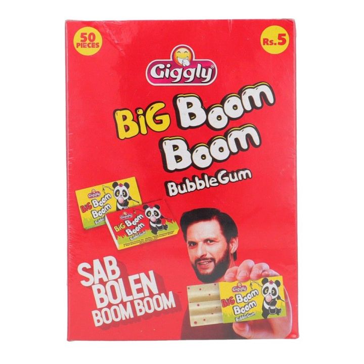 Big Boom Boom bubble gum 1box in (50 pcs) | Daraz.pk
