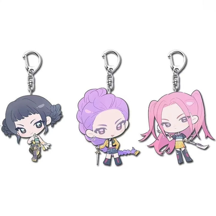 Demon Hunters Kpop Rumi Mira Zoey Keychain Cosplay Men Women Group Idol ...