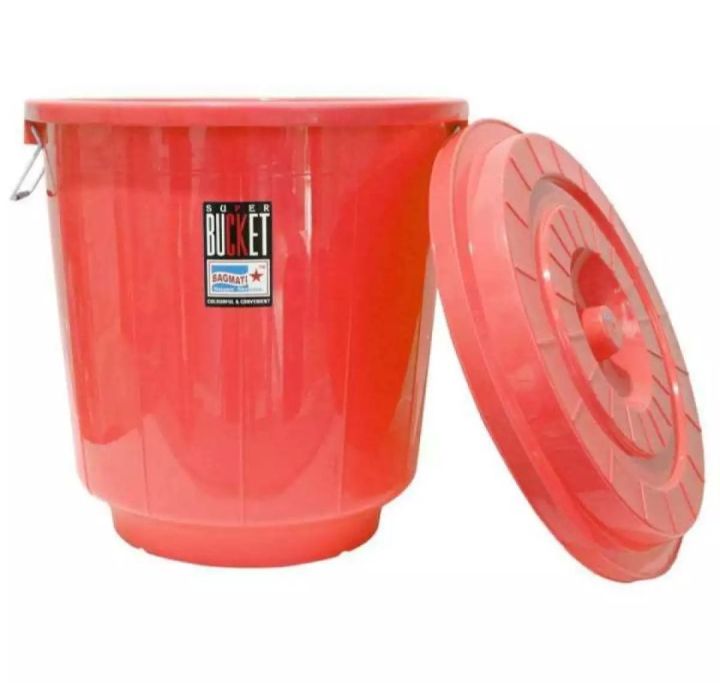 Red Color Stripe Bucket 20 Ltr With Led | Daraz.com.np